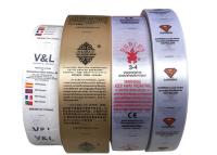 China Printed Clothing Satin Care Label Washing Instruction Symbols Laundry Tag Symbols for sale