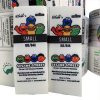 China Printed Clothing Satin Care Label Washing Instruction Symbols Laundry Tag Symbols for sale