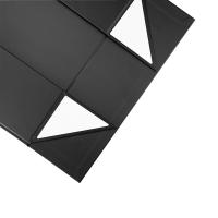 China Custom Black Cardboard Foldable Boxes With Lids Magnetic Folding Box Packaging Supplier for sale