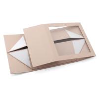 China Custom Luxury Gift Packaging Cardboard Box With Clear Window Artwork Printing Manufacturer for sale