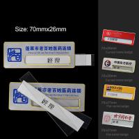 China Custom Printed Branded Name Badges Order Staff Name Tags Online With Name Window for sale