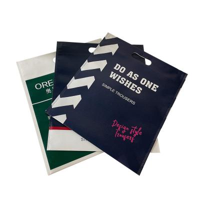China D Cut Non Woven Carry Bag With Logo Print for sale