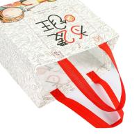 China Custom Laminated Non Woven Takeaway Food Bag with Handles – Waterproof & Reusable for sale