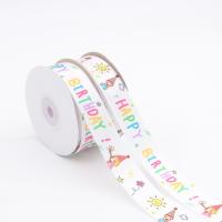 China Custom Multicolor Printed Satin Ribbon by the yard Full-Color Logo Ribbons Manufacturer for sale