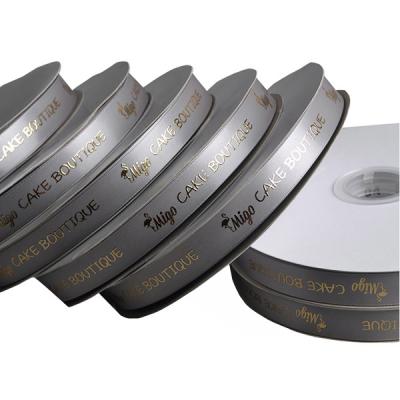 China Cheap Satin Ribbon With Hot Stamped Gold Logo – Affordable Custom Ribbon factory for sale
