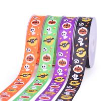 China Luxury Custom Printed Grosgrain fabric Ribbon Logo Printed Branded Gift Ribbon For Sale for sale