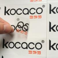 China Transparent Self Adhesive Labels for sale