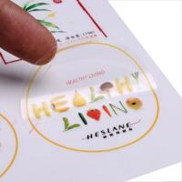China Transparent Self Adhesive Labels for sale