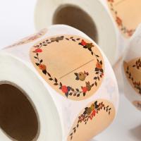 China Custom Printed Kraft Paper Stickers Eco-Friendly Custom Logo Stickers Manufacturer for sale