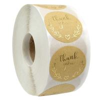 China Custom Printed Kraft Paper Stickers Eco-Friendly Custom Logo Stickers Manufacturer for sale