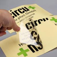 China Cheap Custom Transparent Stickers Waterproof Clear Adhesive Labels With Design Printing for sale