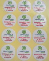China Custom Round Label Stickers – White PET plastic Circle Logo Sticker Printing & Kids Name Labels for sale