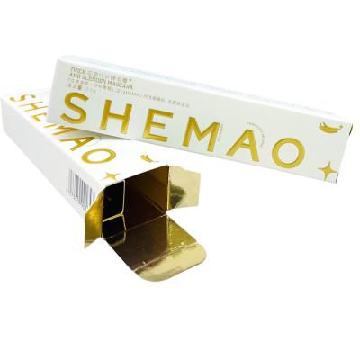 China Premium Custom Paper Eyelash Mascara Boxes with Gold Foil & Embossed Logo – Luxury Cosmetic Paper Packaging for sale