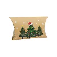 China Custom Printed Kraft Paper Pillow Box with Clear Window – Eco-Friendly Packaging for Gifts & Retail for sale