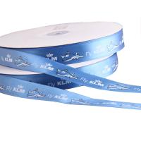 China Custom Luxury Wide Satin Ribbon With Logo Printing For Gift Wrapping Packaging & Events for sale