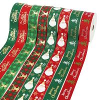 China Custom Printed Christmas Grosgrain Ribbon | Holiday Gift Wrapping Ribbon for sale