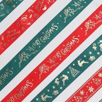 China Custom Printed Christmas Grosgrain Ribbon | Holiday Gift Wrapping Ribbon for sale