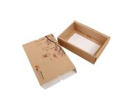 China Custom Printed Small Brown Kraft Paper Soap Boxes Packaging With Window for sale