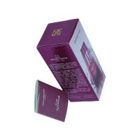 China Bespoke Luxury Cosmetic Paper Box Color Packing With Silver Stamping Logo for sale