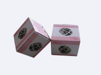 China Printed White Square Paper Box With Auto-Lock Bottom Custom Cream Boxes for sale