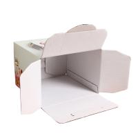 China Custom Luxury Corrugated Cardboard Cake Boxes Wholesale Printing With Handle for sale