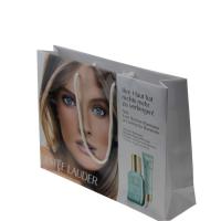 China Custom Printed Sliver Fancy Paper Bags Cosmetic Packaging Bulk For Sale for sale