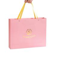 China Custom Luxury Printed Paper Gift Bags Packaging With Holographic Logo Factory for sale