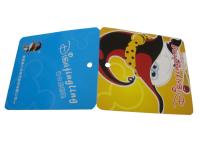 China Custom Printed Personalised Centerfold Clothing Paper Swing Tags Supplier for sale