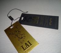 China Custom Silver Garment Tags And Labels Plastic Swing Hang Tags Manufacturers for sale