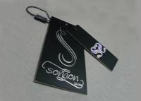China Custom Silver Garment Tags And Labels Plastic Swing Hang Tags Manufacturers for sale