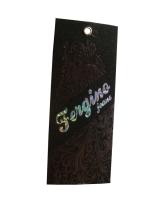 China Custom Paper Brand Name Tags For Clothes Garment Price Tag Hologram Logo Factory for sale