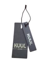 China Bespoke Paper Clothing Brand Hang Tags And Labels Perforated Garment Tags Printing for sale