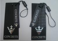 China Custom Printed Paper Garment Hang Tags Matt Lamination Spot UV Name Tags For Clothing for sale