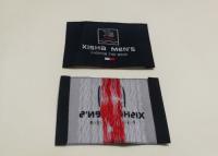 China Custom Damask Woven Labels Fashion Woven Garment Tags Fabric Labels With Own Logo for sale