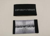 China Custom Damask Woven Labels Fashion Woven Garment Tags Fabric Labels With Own Logo for sale