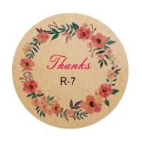 China Custom Printed Kraft Paper Stickers Eco-Friendly Custom Logo Stickers Manufacturer for sale