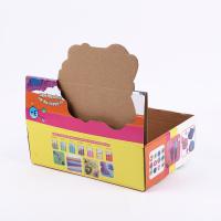 China Custom Strong Corrugated Counter Display Box Manufacturer Full Colors Printing for sale