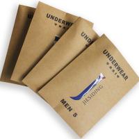 China Custom Printed Kraft Flat Paper Pouch Envelopes Bags Clothing Window Package for sale