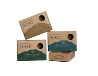 China Custom Fancy Art Paper Soap Box Packaging Window Box With Artwork Printing for sale