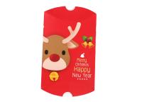 China Printed Paper Pillow Box Personalized Colorful Packages For Christmas Gift for sale