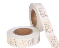 China Eco-Friendly Custom Roll Paper Clothing Swing Tags And Labels Printing Manufacturers for sale