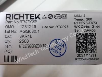 China RT8279GSP Switching Voltage Regulators 5A 36V 500kHz Step-Down Converter for sale
