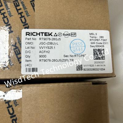 China RT9078-28GJ5 LDO Voltage Regulators 2A IQ 300mA Low-Dropout Linear Regulator for sale
