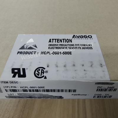China HCPL-0601-500E High Speed Optocouplers 10MBd 1Ch 5mA 3.75KV OPN COLL 8SO TALL for sale