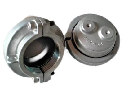 China 2 Inch 60.3mm Stainless Steel End Caps for PVC PP Tube Hydrostatic Pressure Testing - 12 MPa Max for sale