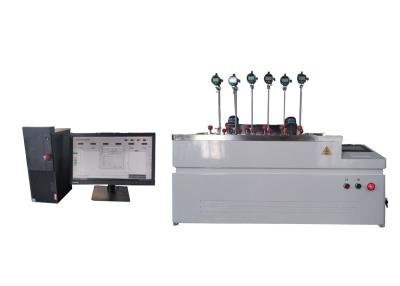 China Computer Control HDT Vicat Testing Machine with 6 Stations and 300℃ Temperature Range for Plastic Thermal Analysis for sale