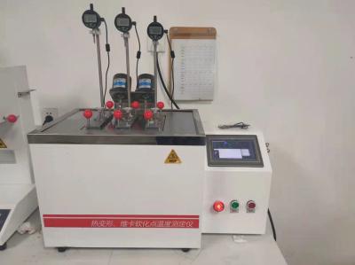 China HDT VICAT Tester with Automatic Needle for Testing Heat Distortion and Vicat Softening Point of Plastics Rubber and Nylon for sale