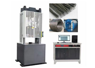 China Hydraulic Universal Testing Machine Designed for Steel Strand and Rebar Testing Compliant with GB ASTM DIN ISO JIS and BS Standards for sale