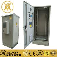 China Galvanized Steel Outdoor Battery Cabinet Free Standing External Battery Cabinet With Air Conditioner for sale