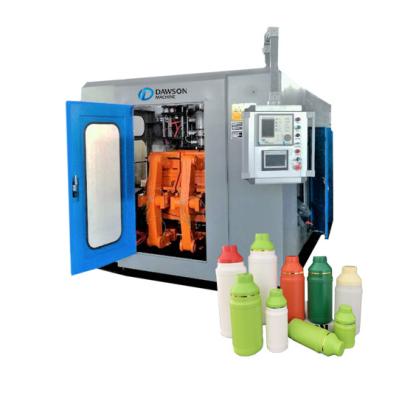 China Double Head Extrusion Blow Moulding Machine Plastic Bottles Round Small Contanier for sale